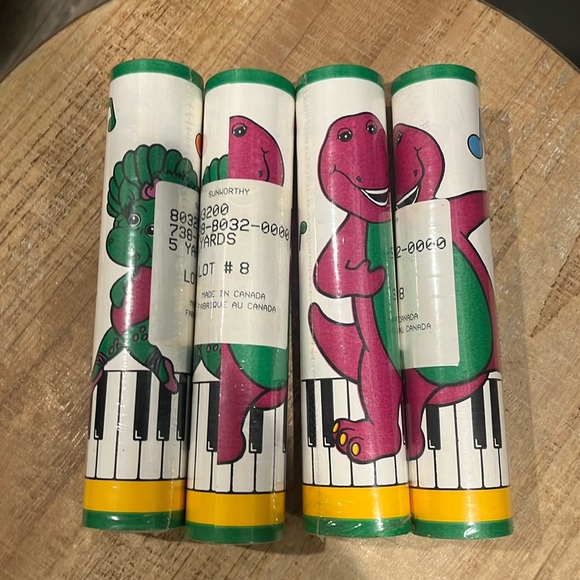 Wall Decor | Vintage Barney The Purple Dinosaur Wallpaper Border 4 ...